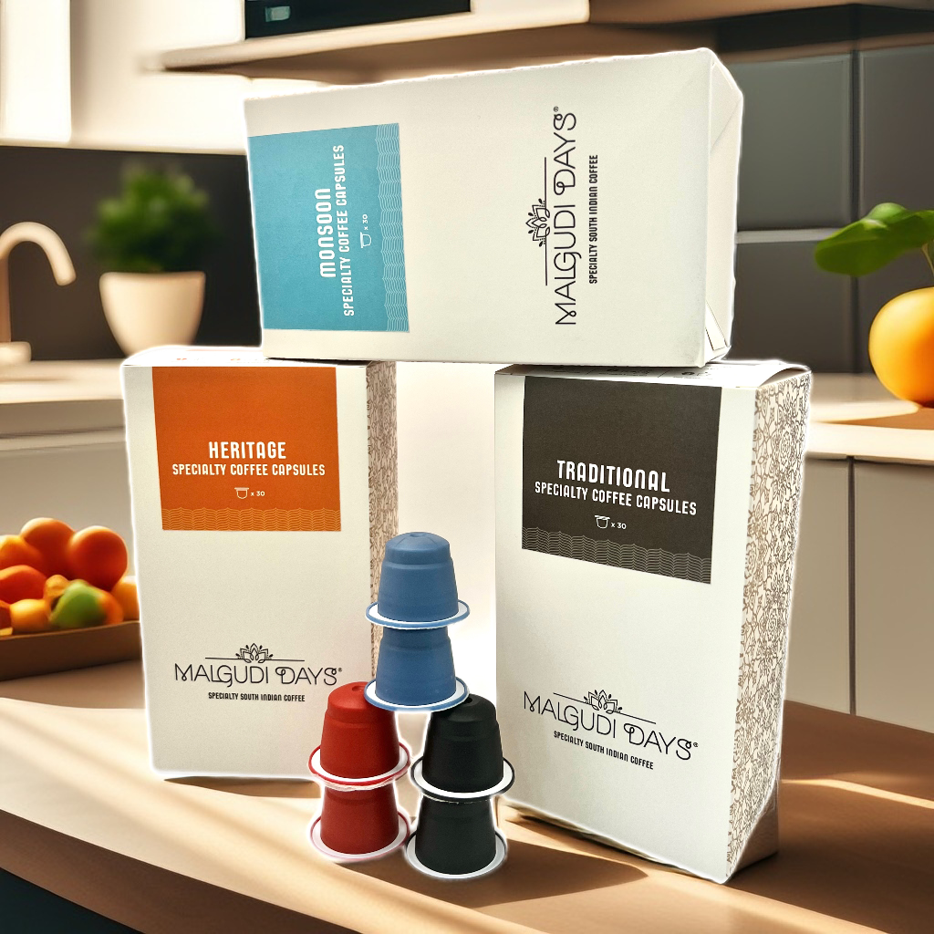 Bio Coffee Capsules Bundle Pack 3x30 | Malgudi Days