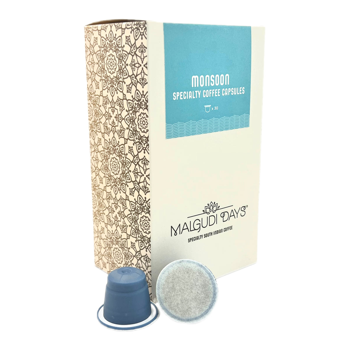 Monsoon Bio Coffee Capsules - 30 Pack | Malgudi Days